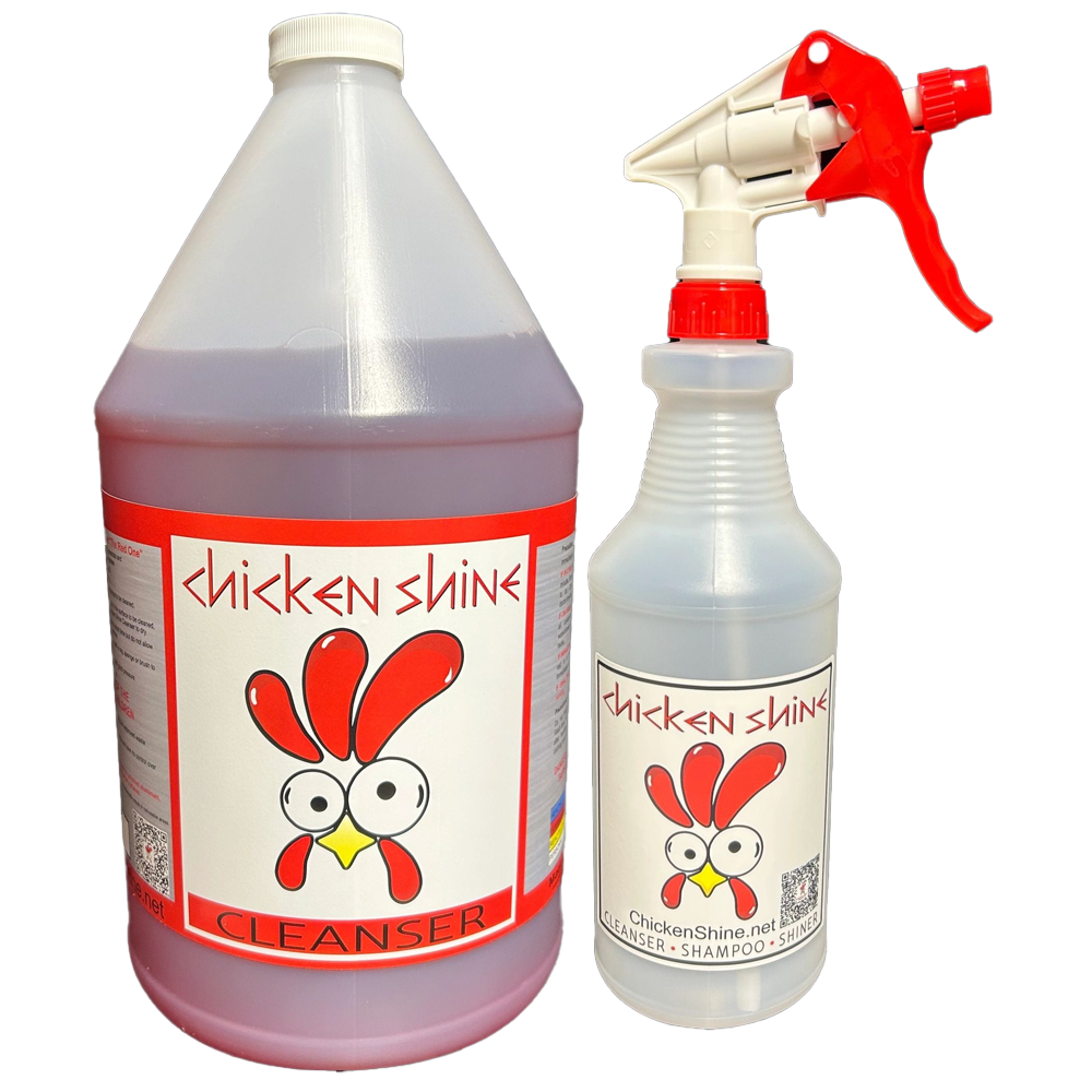 1 Gallon Chicken Shine Cleanser Starter Kit w/ Heavy Duty – EQ Outdoors